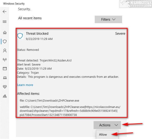 Scroll Down To The Bottom Of The Details And Find The Actions Dropdown